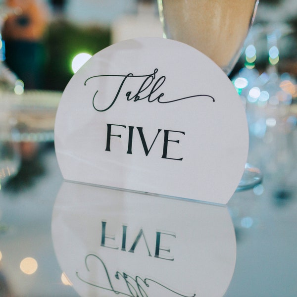 Circle Table Numbers - Etsy