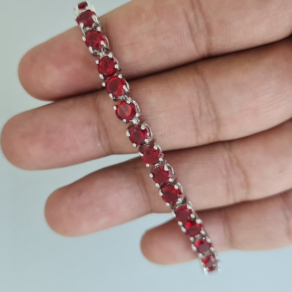 Ruby Bracelet - Etsy