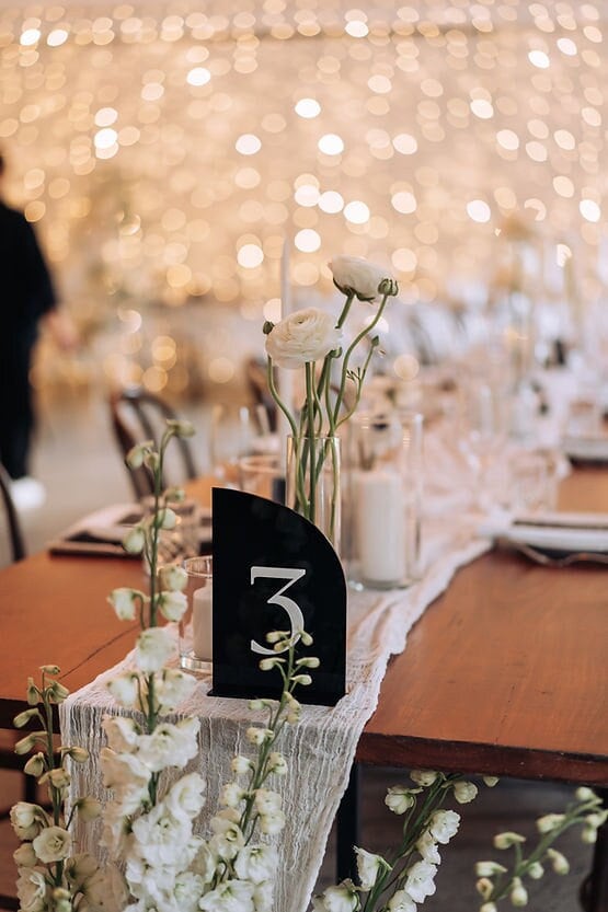 Black Table Numbers Acrylic Table Numbers Wedding Table Numbers Black ...