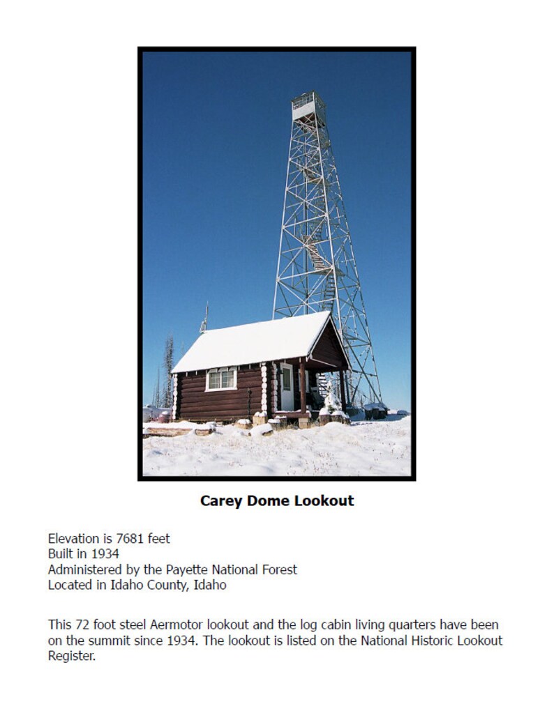 Fire Lookouts of the West Coloring Book - Etsy