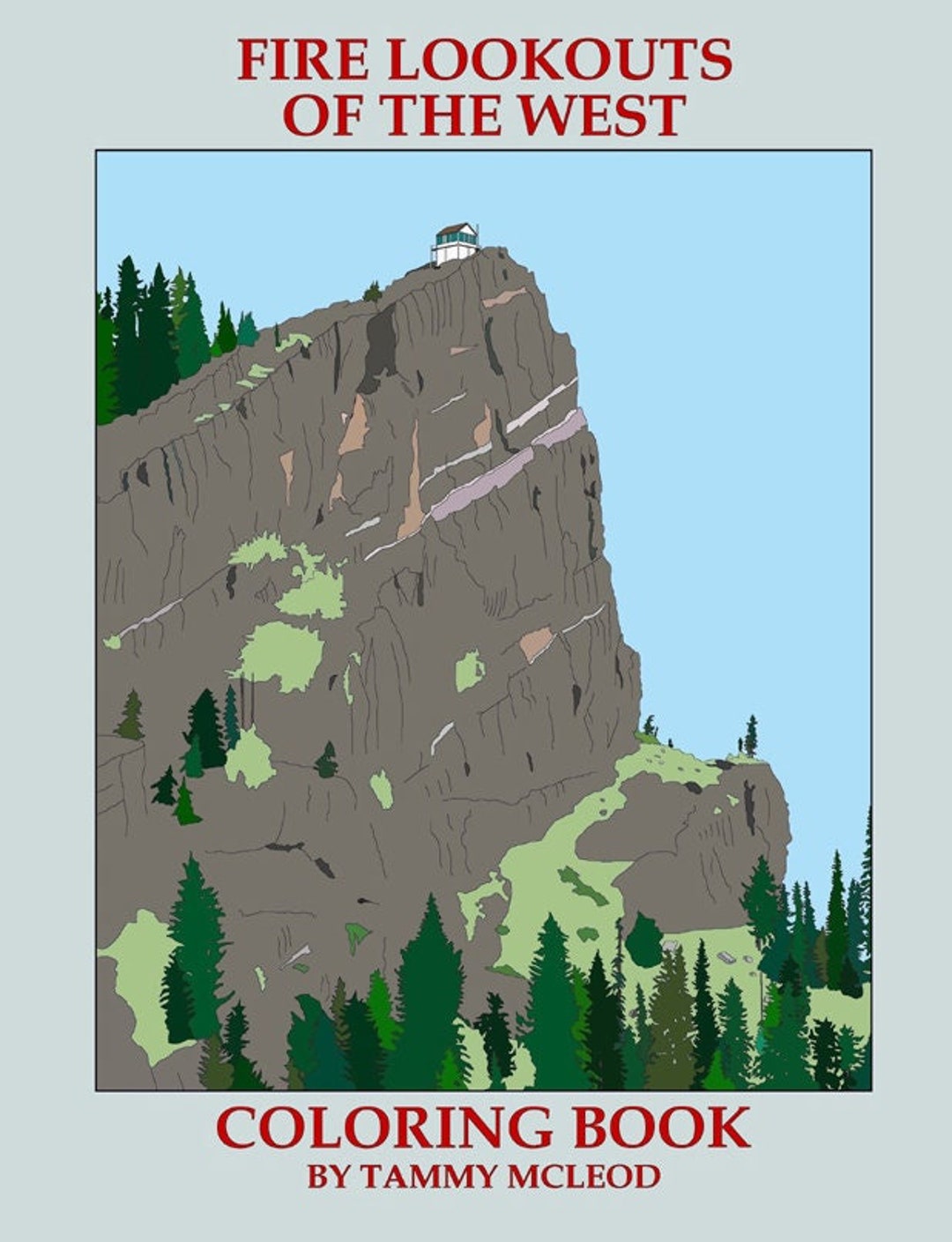 Fire Lookouts of the West Coloring Book - Etsy