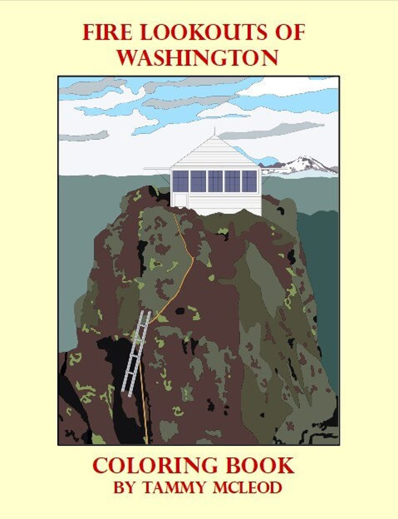 Fire Lookouts of Washington Coloring Book - Etsy