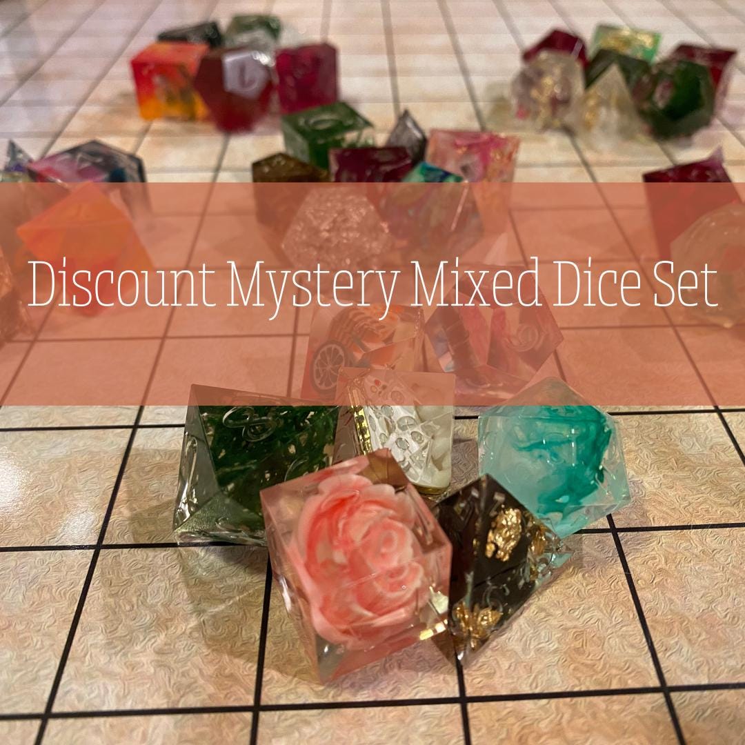 Discounted Mystery MIXED Dice Set - Etsy