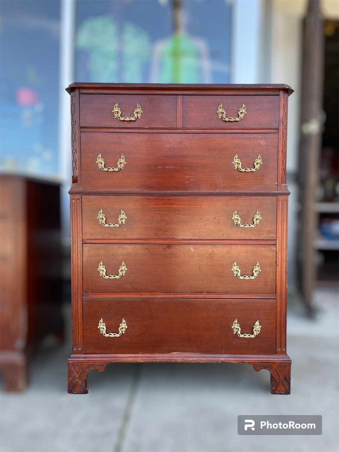 1960s Drexel Highboy Dresser With Brass Handles - Etsy