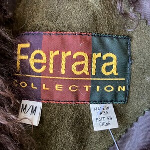 Shearling Pennylane Coat Vintage 1970s Ferrara Olive Green Suede and ...