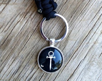 Wooden Ankh Sign Keychain Walnut Wood Sign Keychain Egypt - Etsy