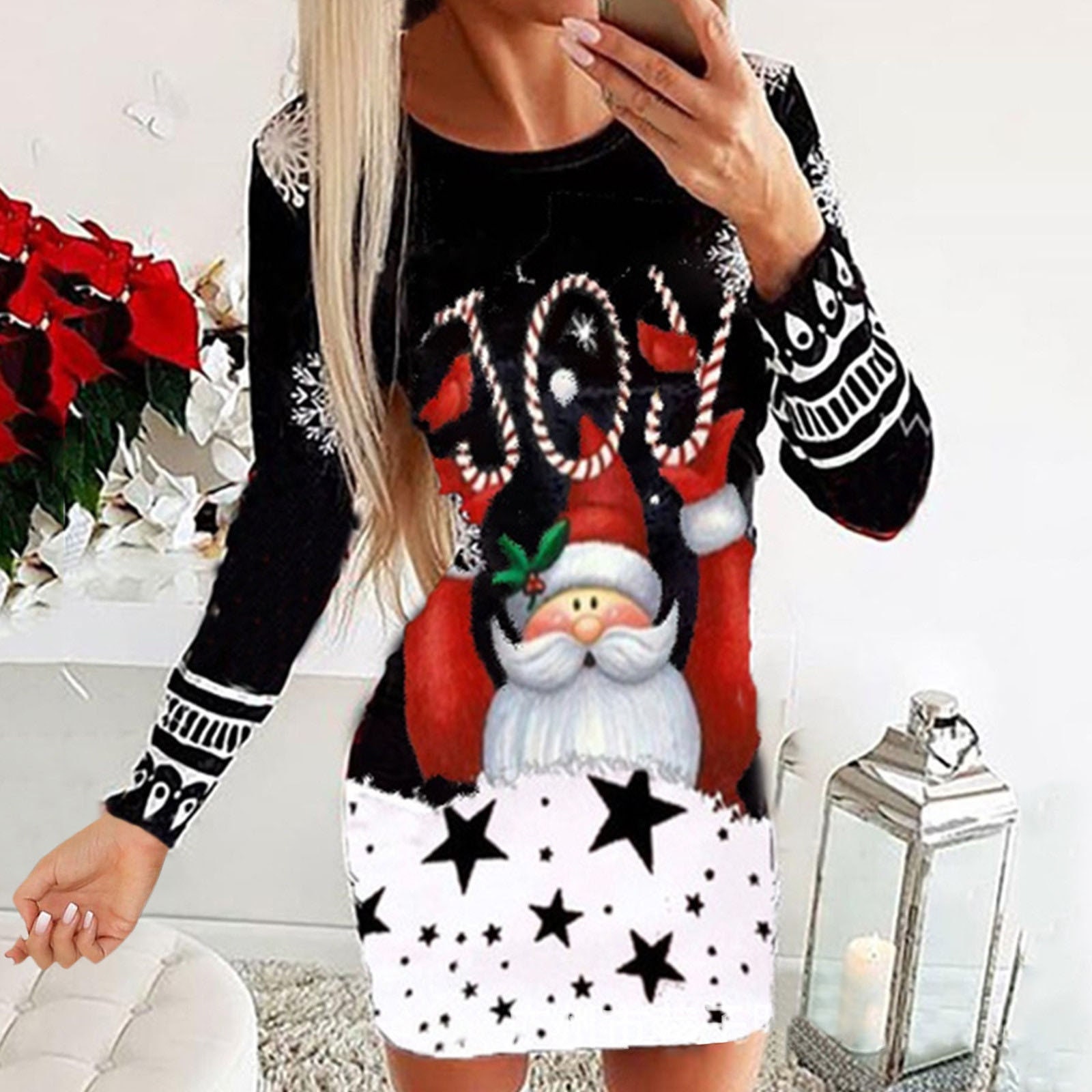 Christmas Santa Dress Unisex Custom Dress Top Gift Dress - Etsy