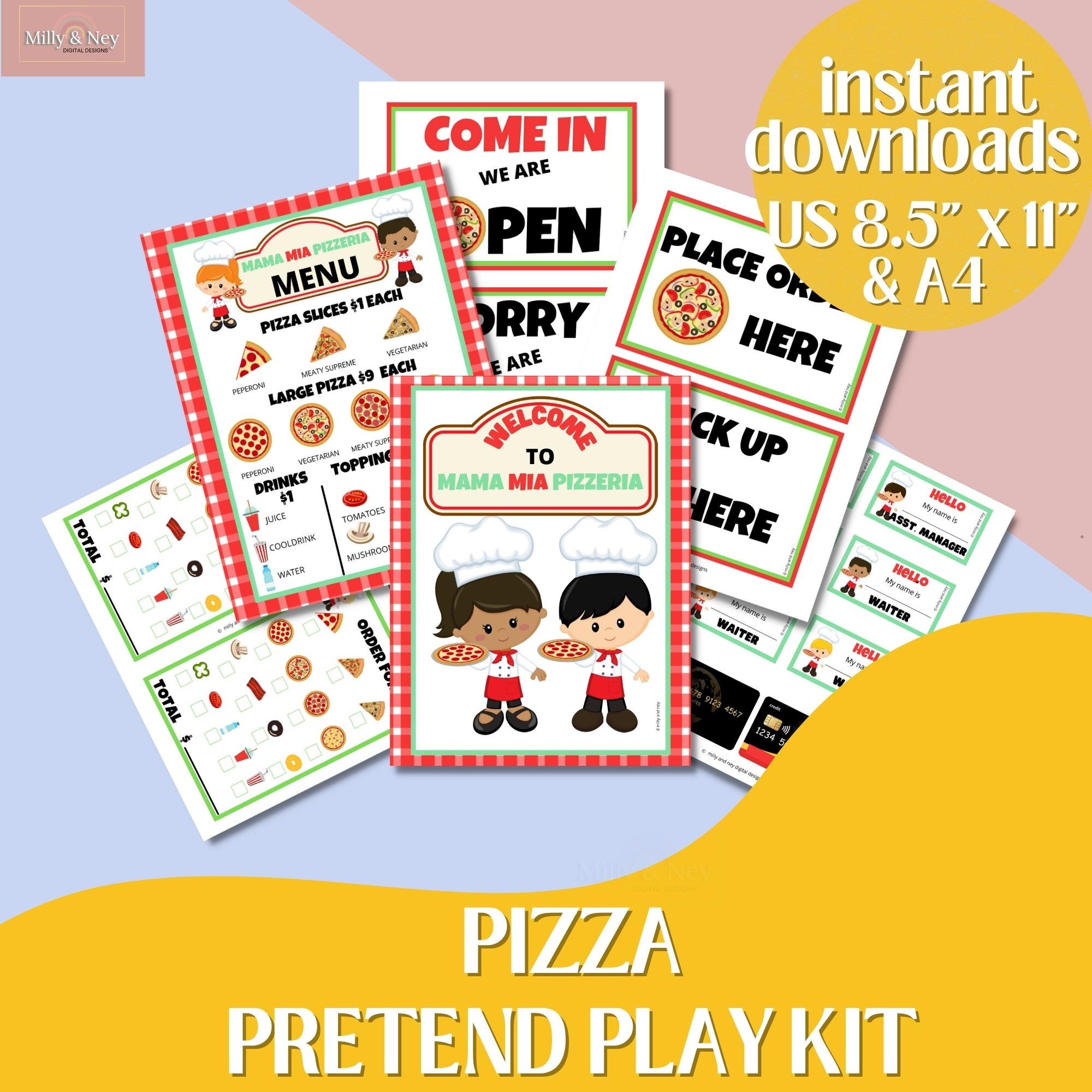 Pizza Dramatic Play, Pretend Play Teacher, Pretend Play Restaurant ...
