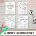 A to Z Alphabet Coloring Pages Pre School Pdf Coloring Pages With ...