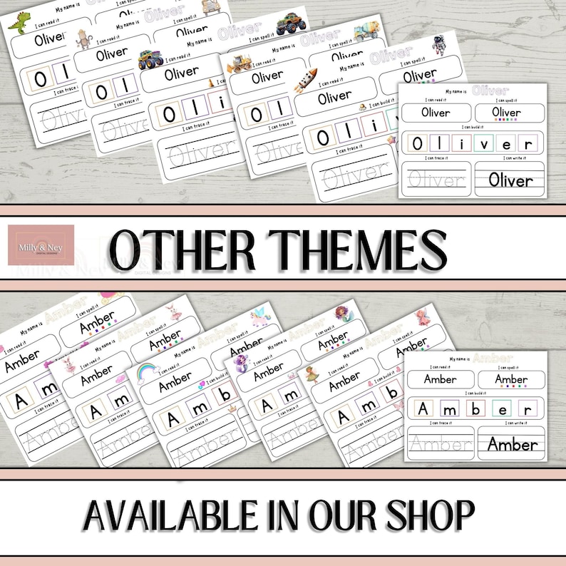 Personalized Name Tracing Sheet for Kindergarten Preschool Printable ...