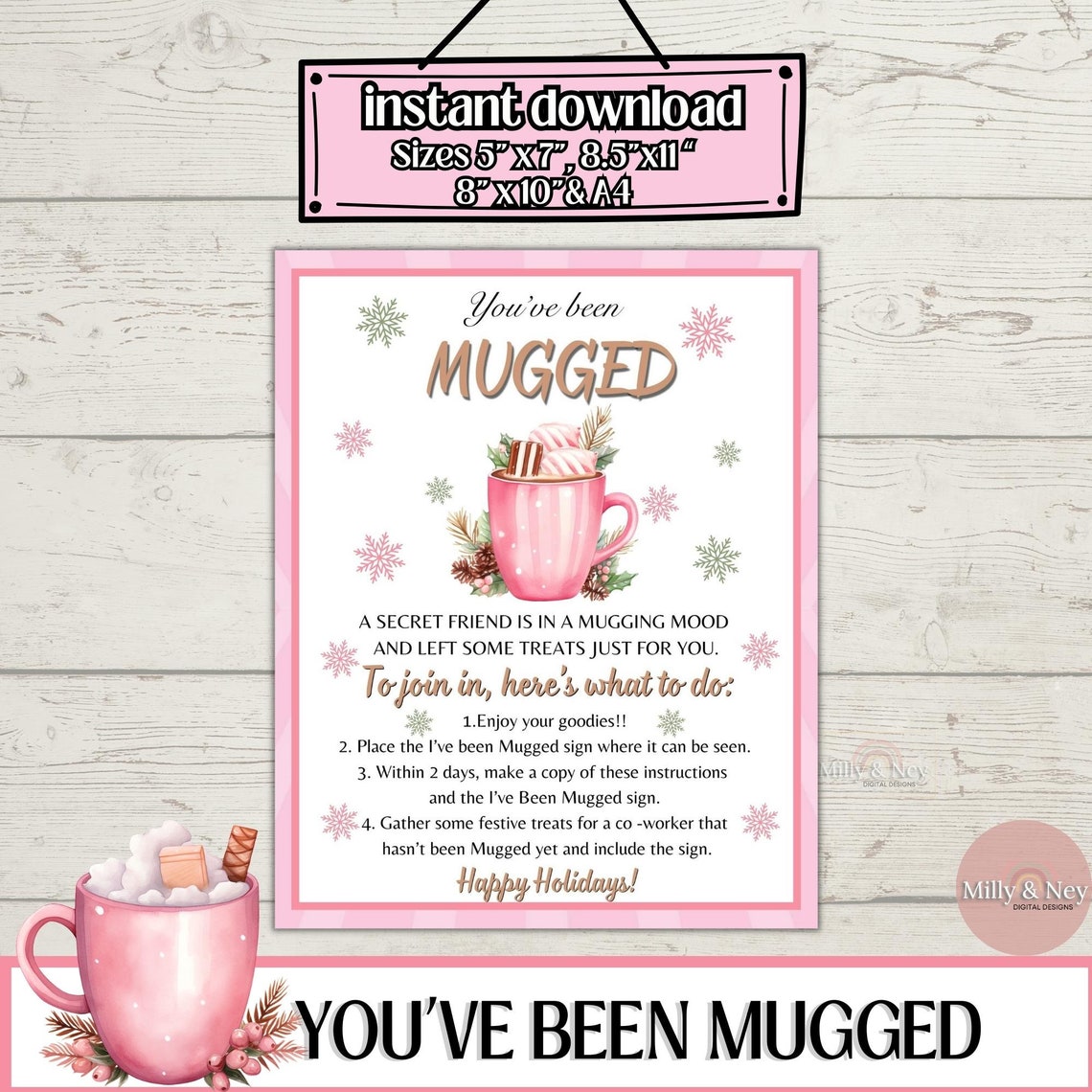 You Ve Been Mugged Printable, I've Been Mugged Coworker Game, Youve ...