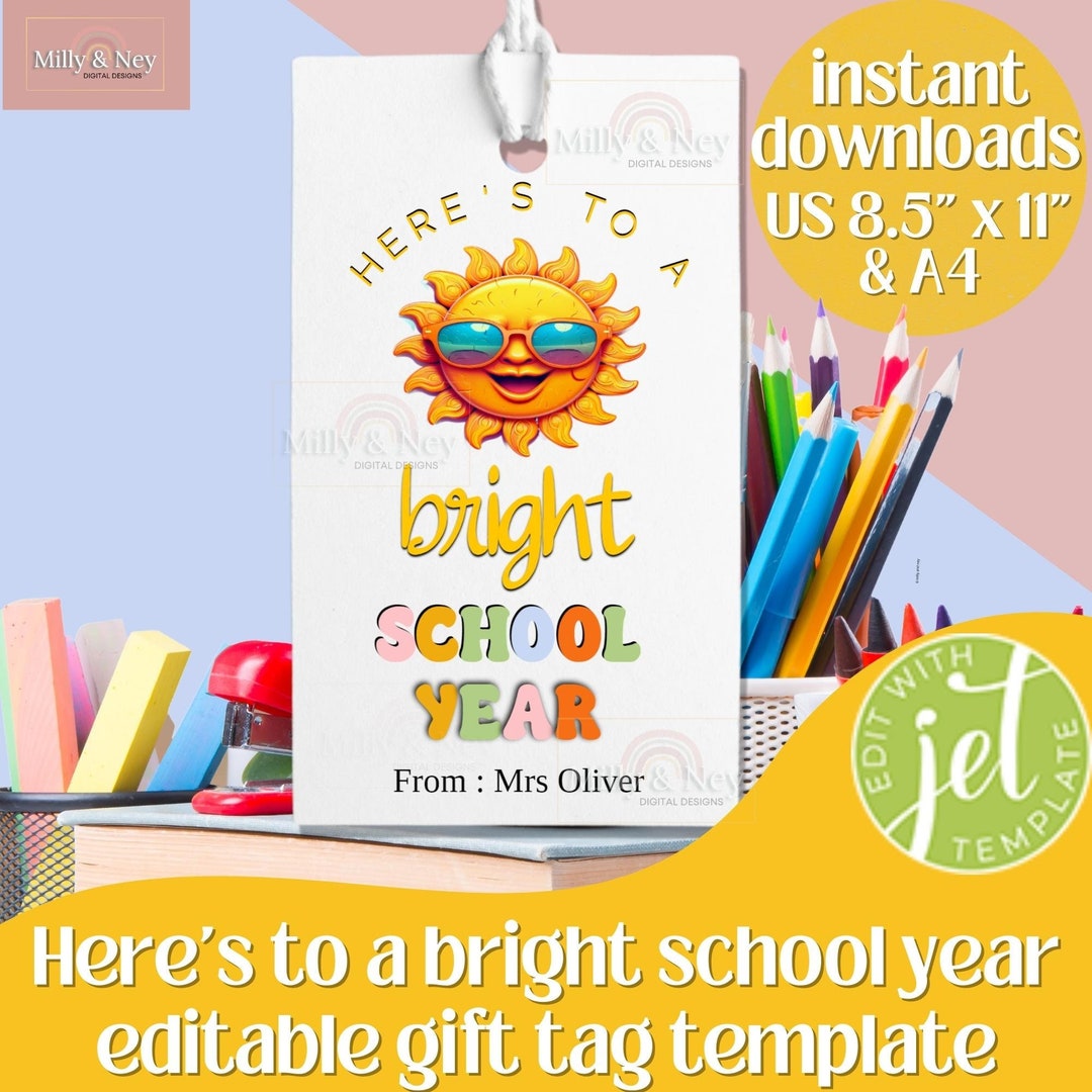 EDITABLE This Year is Looking Bright Tag | Play Doh Back to School Tag ...