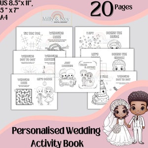 Downloadable Wedding Activities Book Kids Wedding Activities Books ...