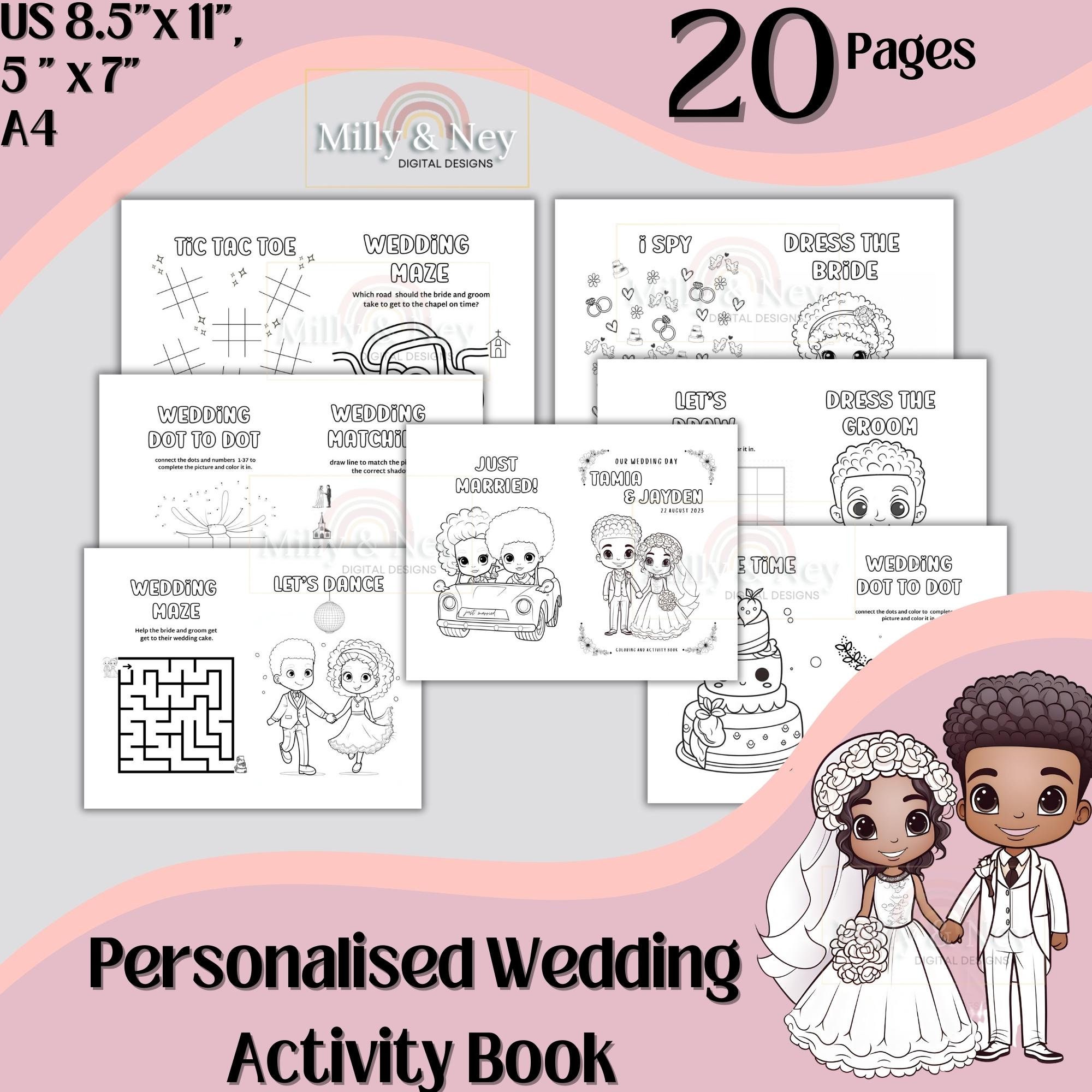 Downloadable Wedding Activities Book Kids Wedding Activities Books ...