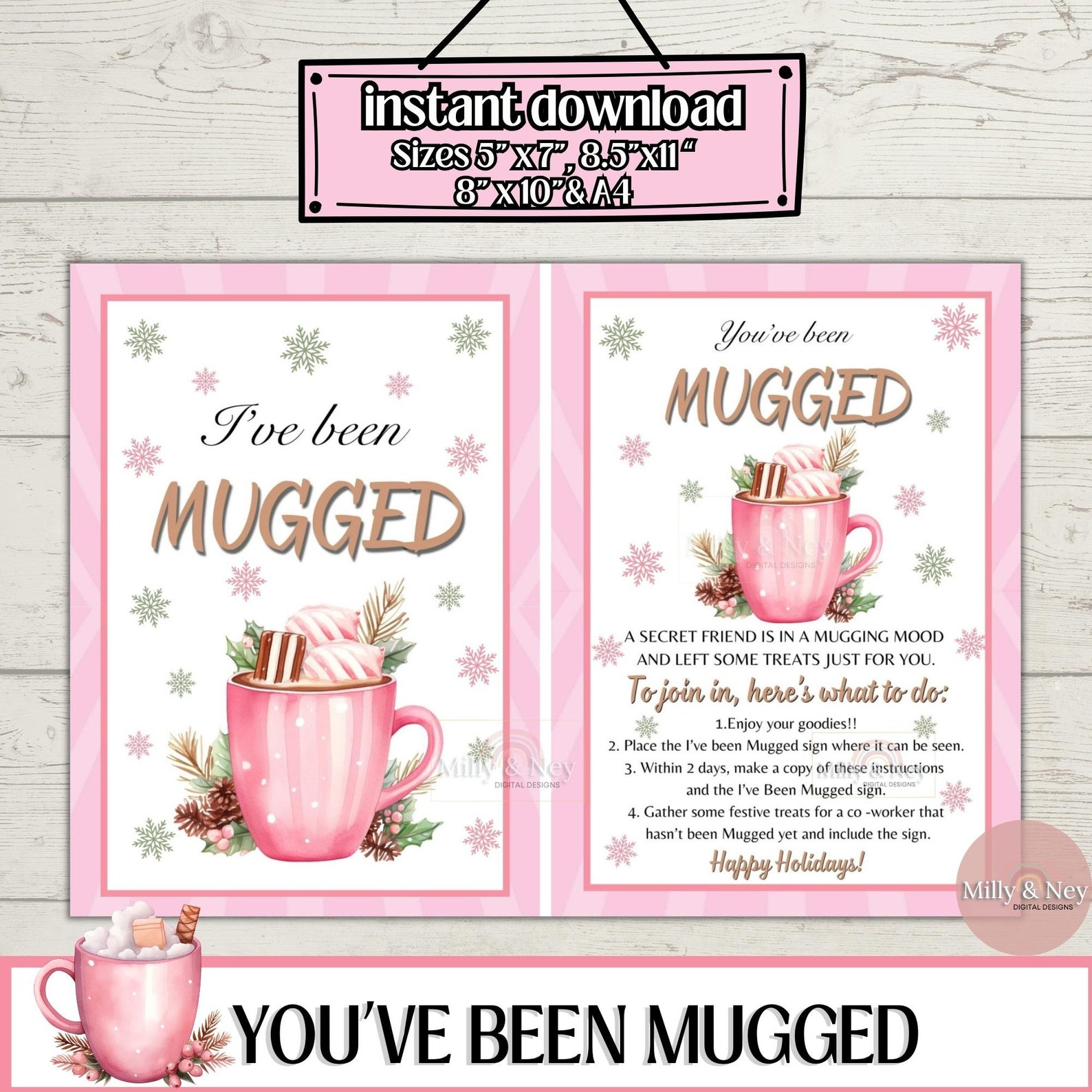 You Ve Been Mugged Printable, I've Been Mugged Coworker Game, Youve ...