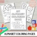 A to Z Alphabet Coloring Pages Pre School Pdf Coloring Pages With ...