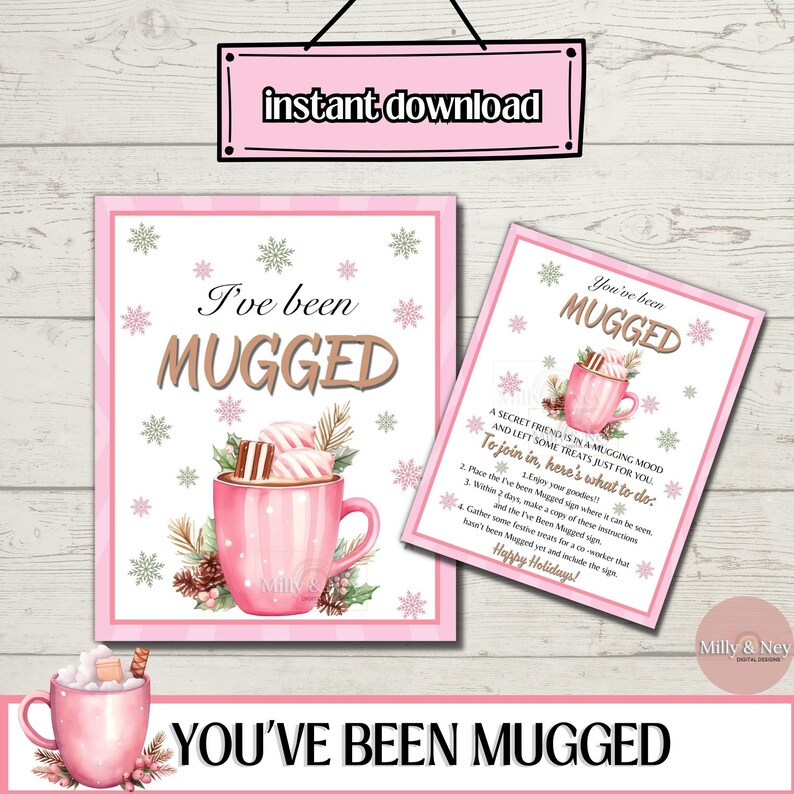 You Ve Been Mugged Printable, I've Been Mugged Coworker Game, Youve ...