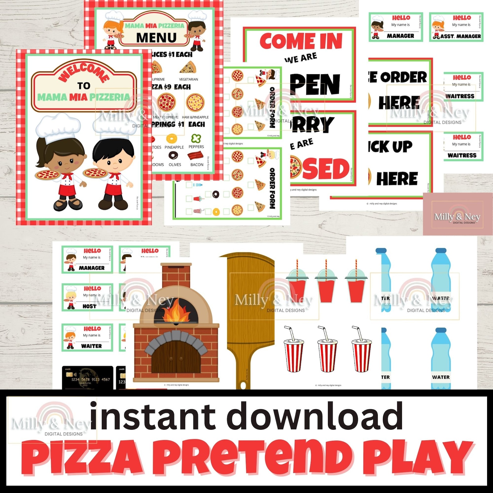 Pizza Dramatic Play, Preschool Activities, Pizza Shop, Imaginative Play ...