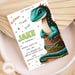 Reptile Party Invitation, Digital Editable Template for Kids, Printable ...