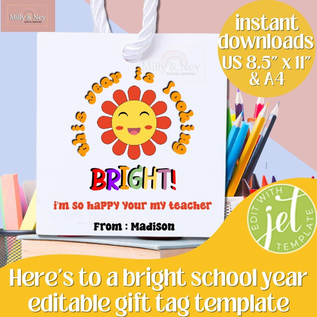 Back to School Gift Tag From Classmate | Back to School Gift Tags ...