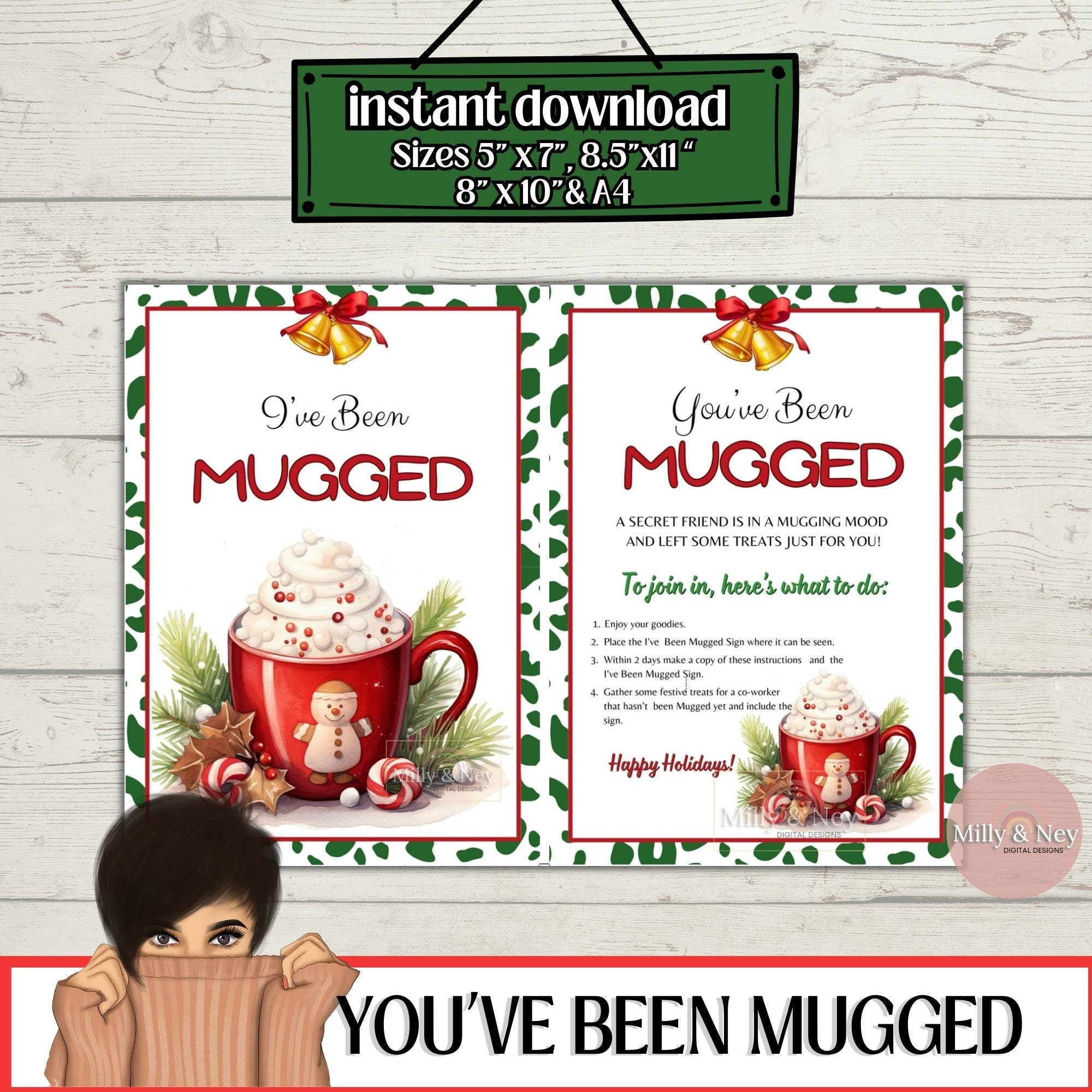 You Ve Been Mugged Printable, I've Been Mugged Coworker Game, Youve ...