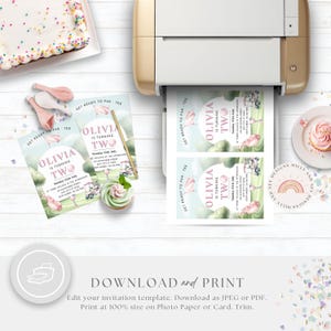 Golf Birthday Invitation for Girls, Editable Template, Fun Party Invite ...