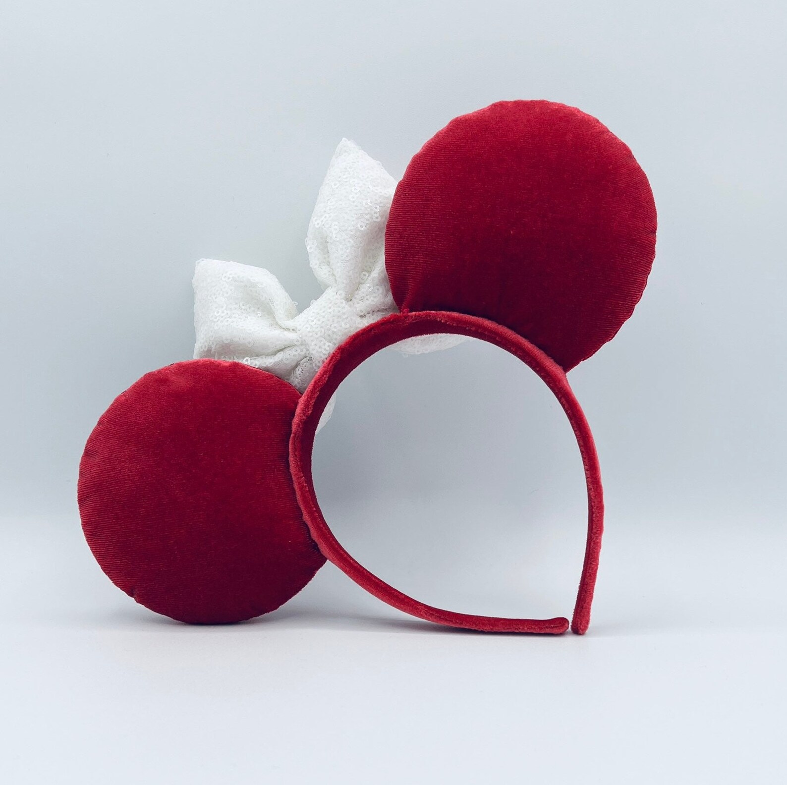 Sweetheart Valentine Mouse Ears | Hot Pink Love Ear Headband - Etsy
