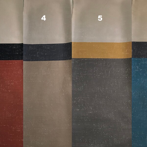 Color Block Curtain - Etsy