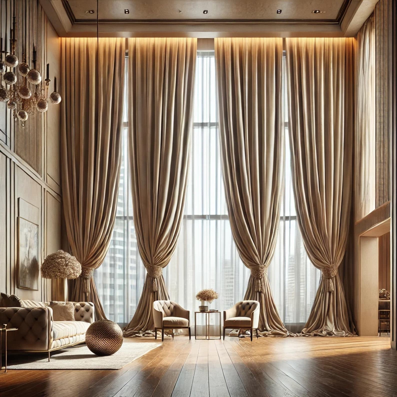 Extra Long Velvet Curtains | 18 Colors | Custom Size Drapes | Two Story ...