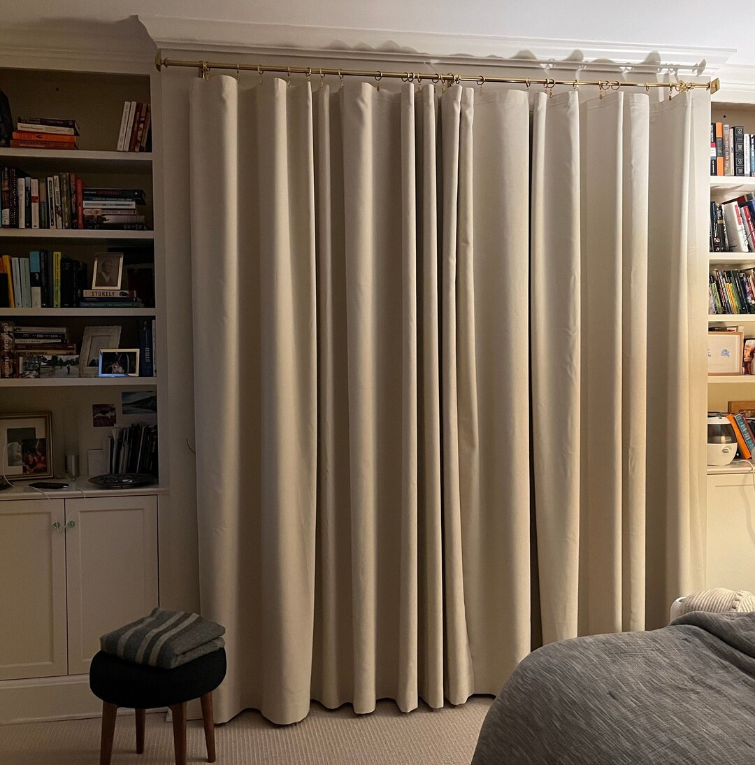 Blackout Lined Linen Curtains, 32 Color Options, Blackout Lining Drapes ...
