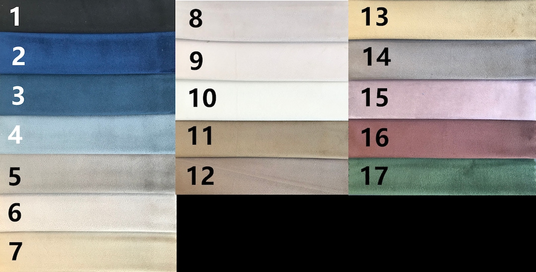 Custom Size Velvet Curtains, 17 Colors. Velvet Drapes for Bedroom and ...