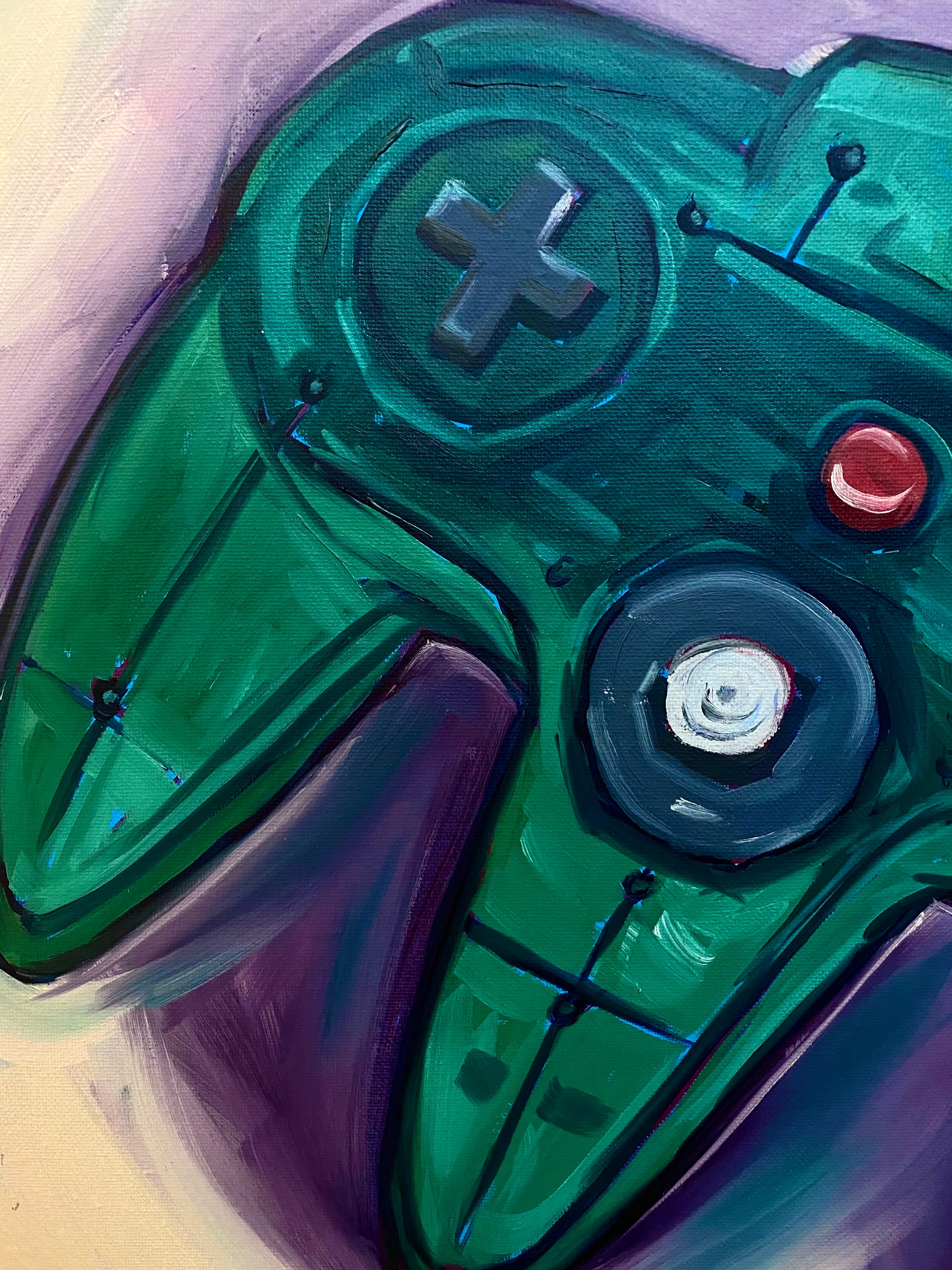 Nintendo 64 Controller Original Oil Painting - Etsy