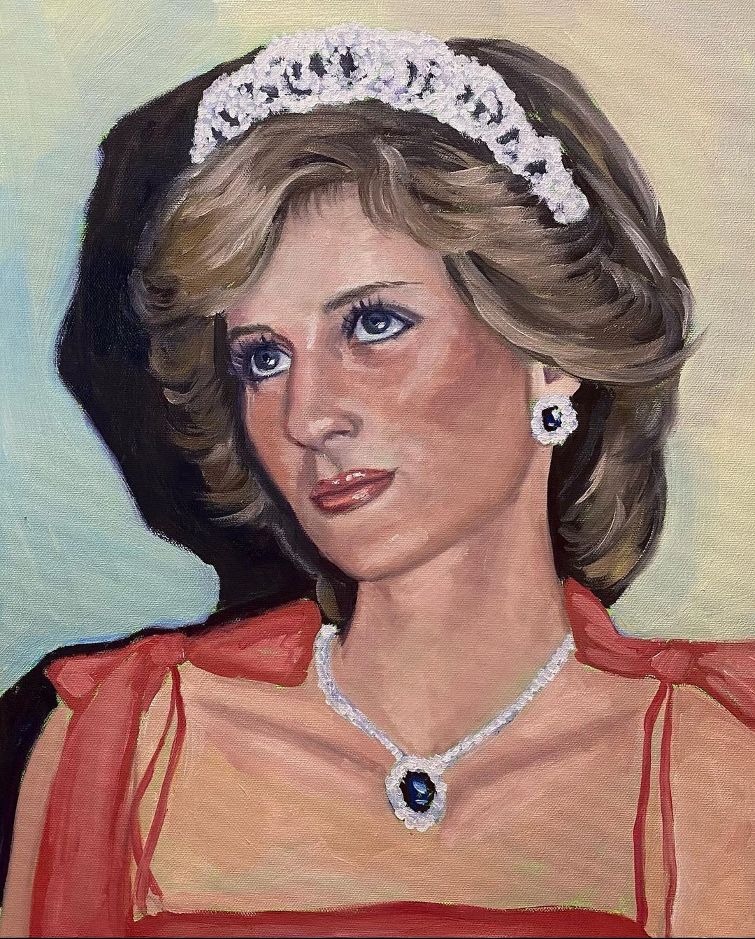 Princess Diana Original Oil Painting - Etsy