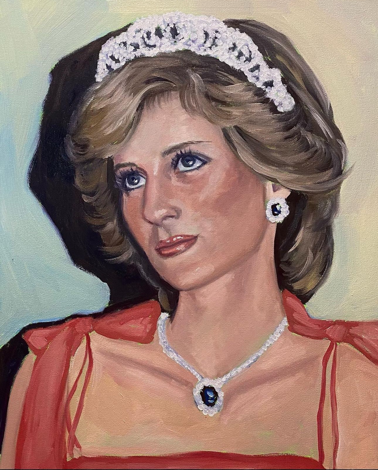 Princess Diana Original Oil Painting - Etsy