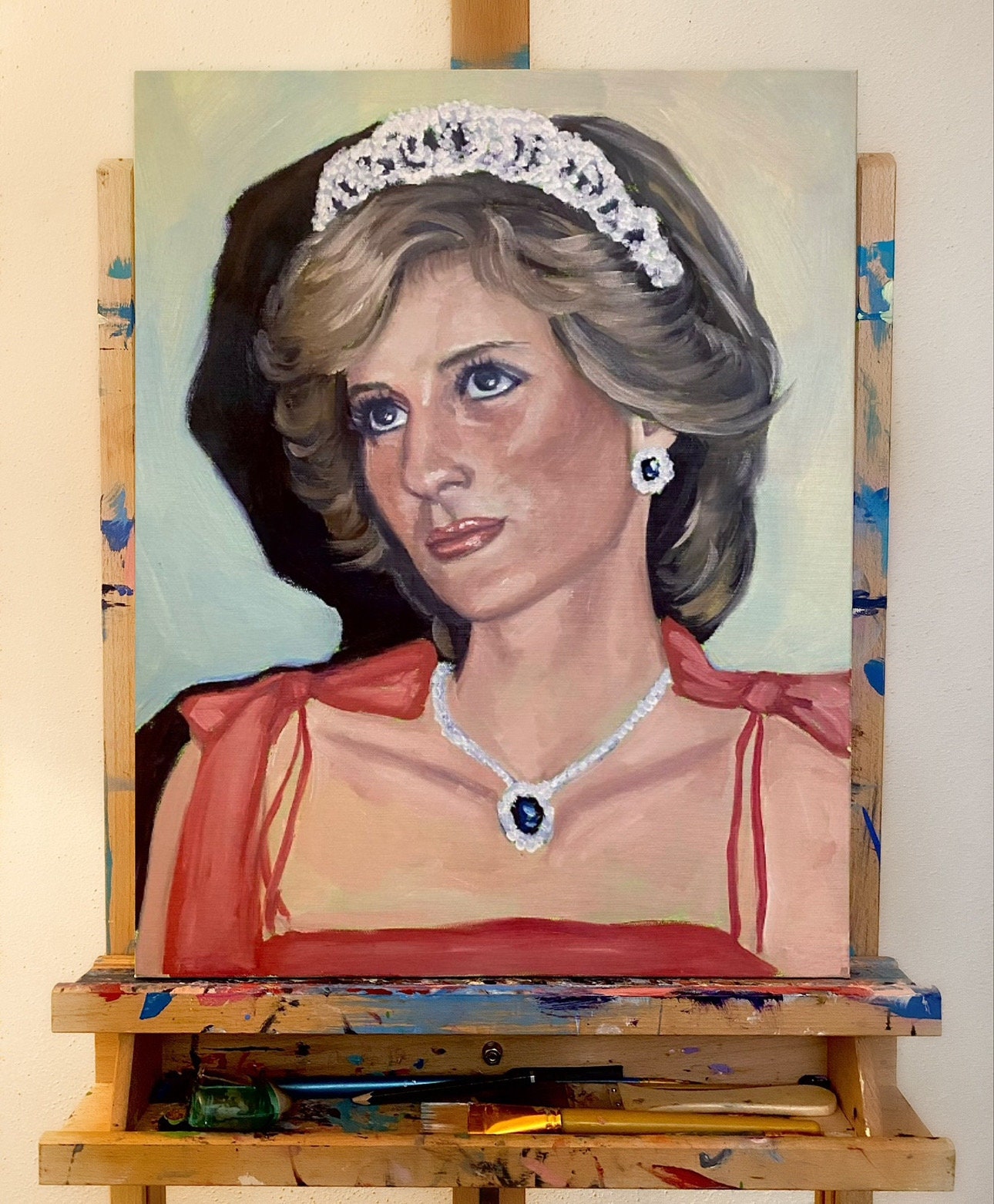 Princess Diana Original Oil Painting - Etsy