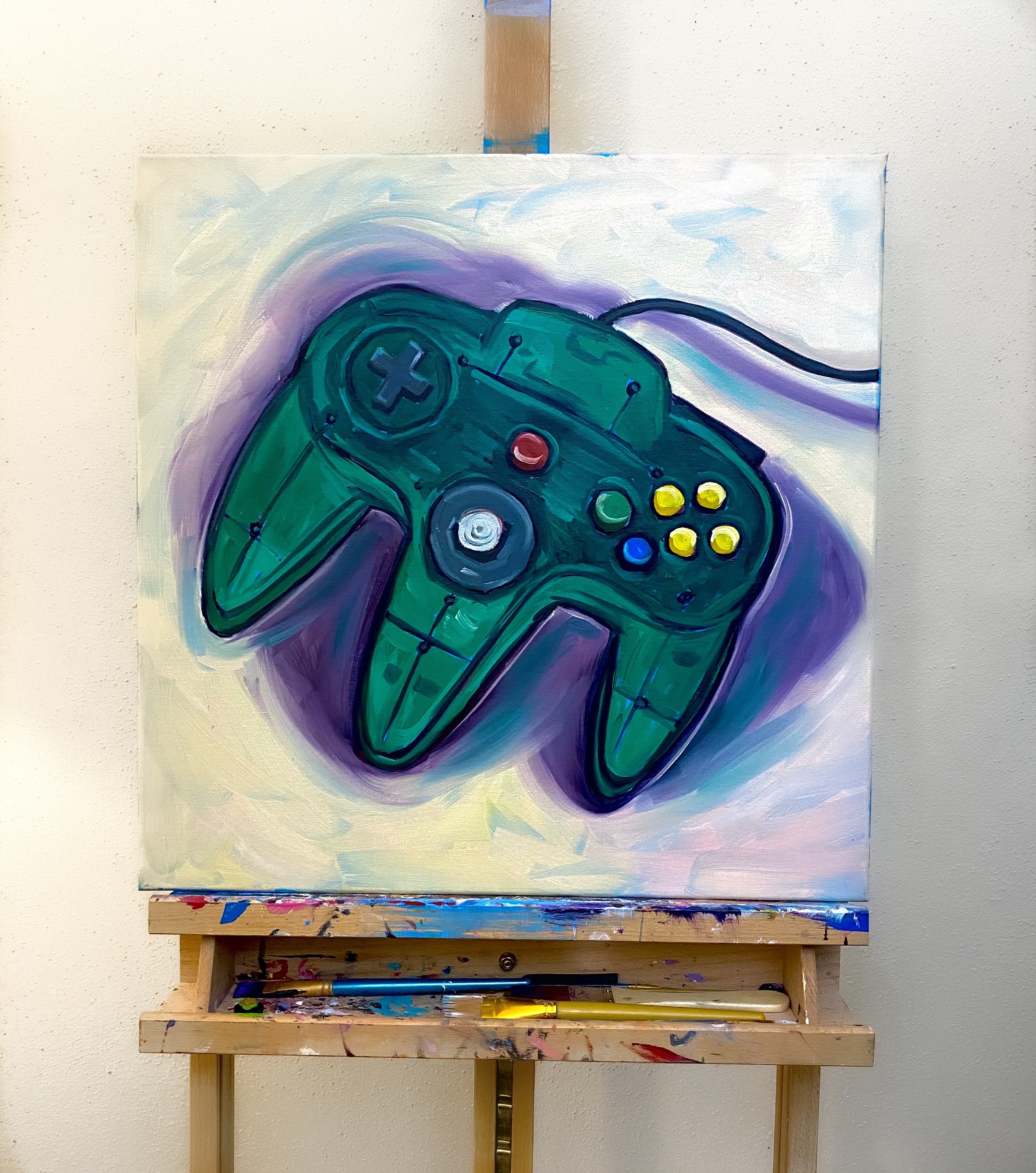 Nintendo 64 Controller Original Oil Painting - Etsy