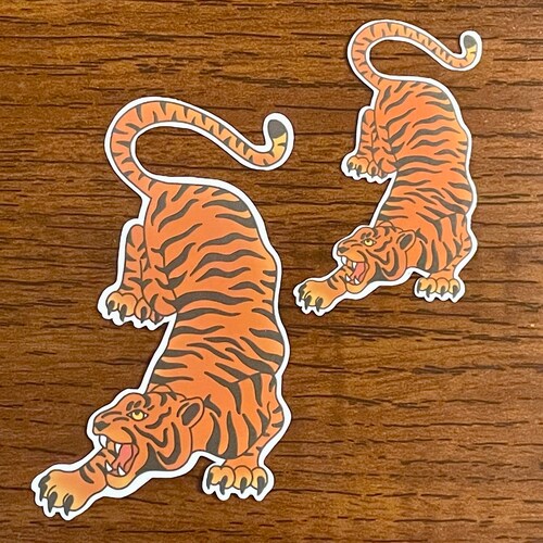 Tiger Sticker Year of the Tiger Vinyl Diecut Sticker - Etsy