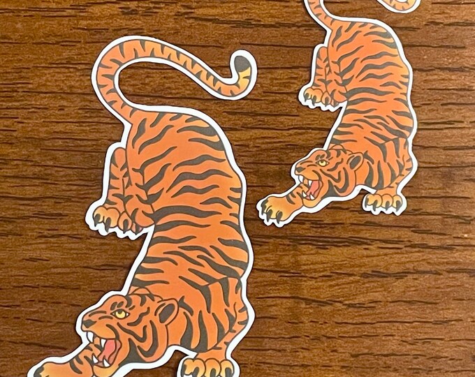 Large Vinyl Sticker: White Galaxy Tiger - Etsy