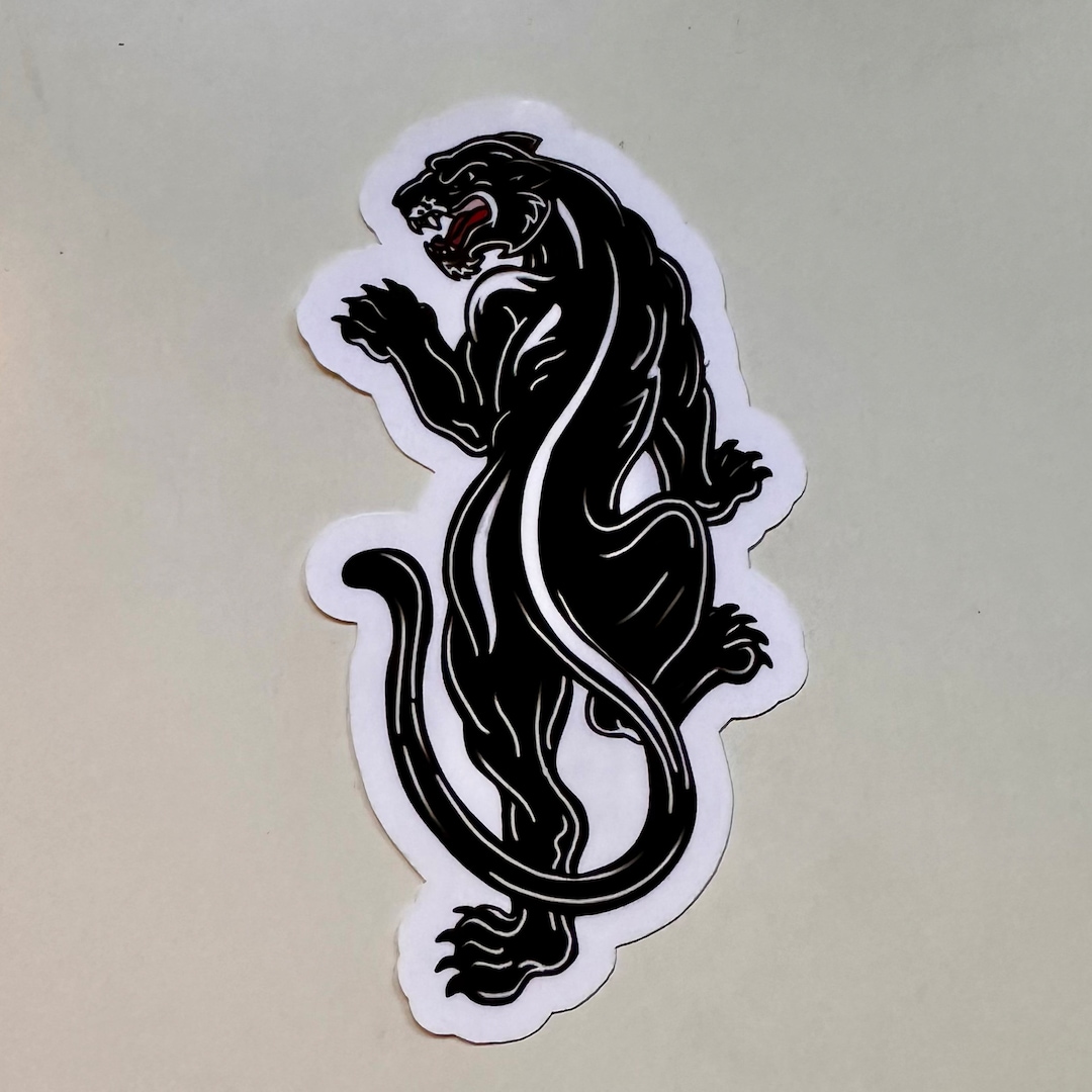Black Panther Vinyl Sticker XL/L/M/S - Etsy