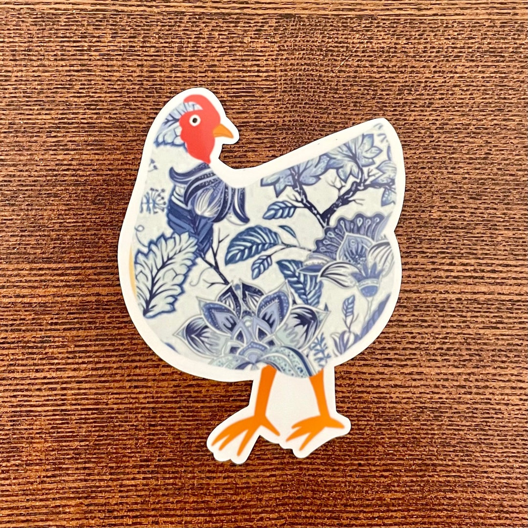 Chicken Vinyl/holographic Sticker S/M/L/XL - Etsy