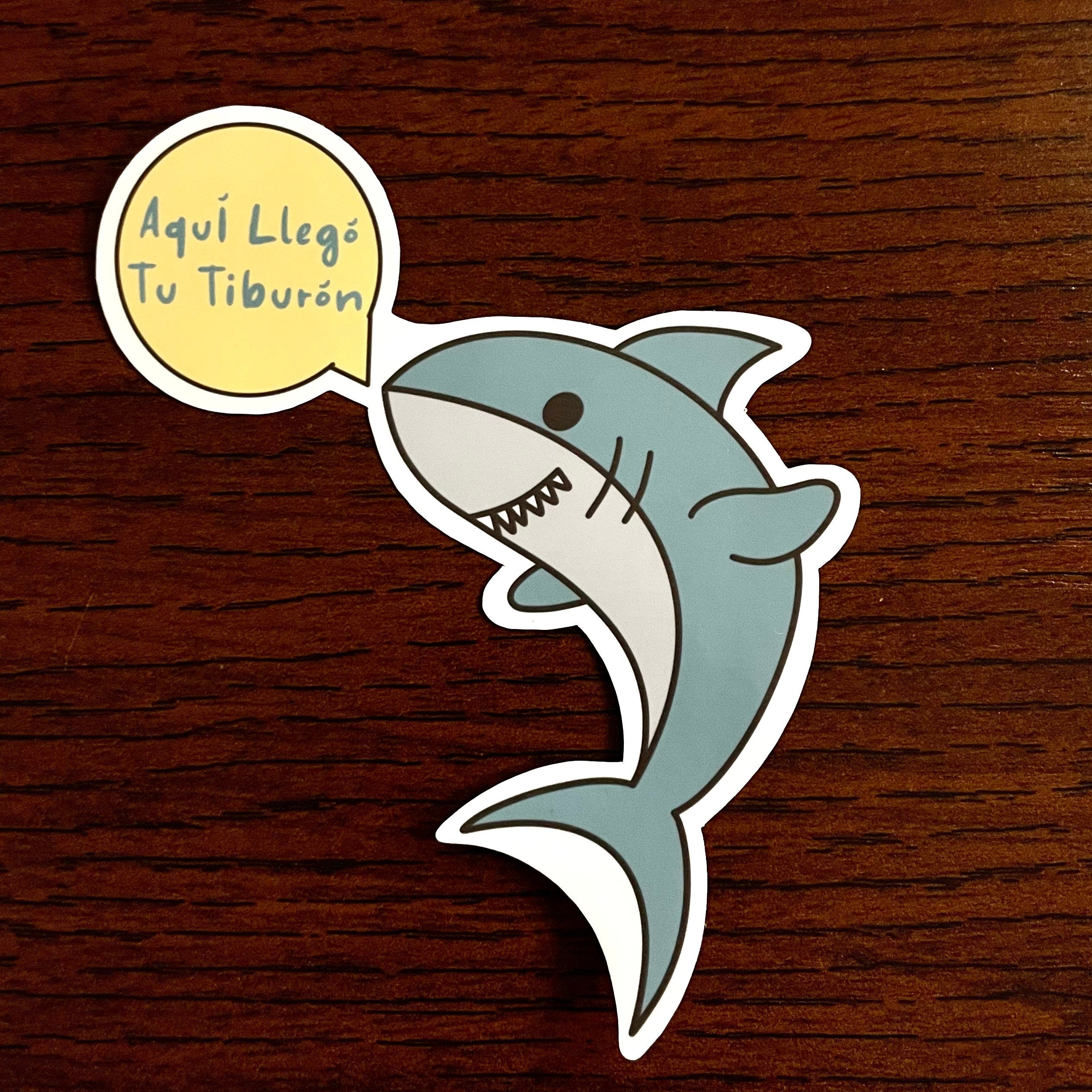 Tiburón Vinyl Sticker XLLMS - Etsy