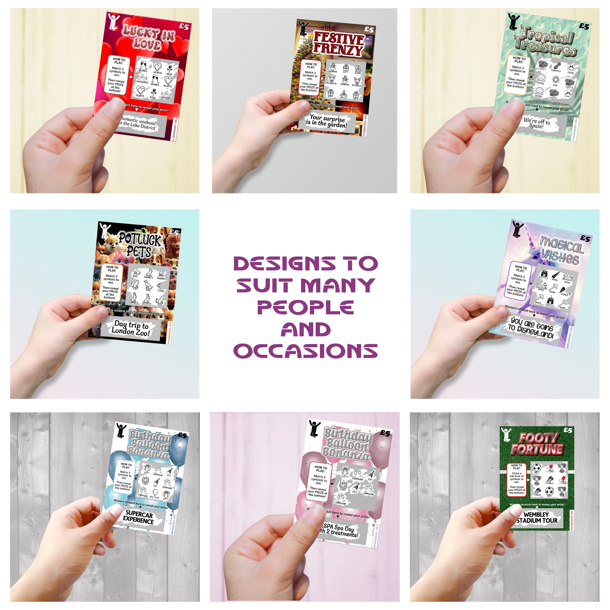 Printable Scratchcard | Blue Balloon Birthday Theme | 2329 - Etsy