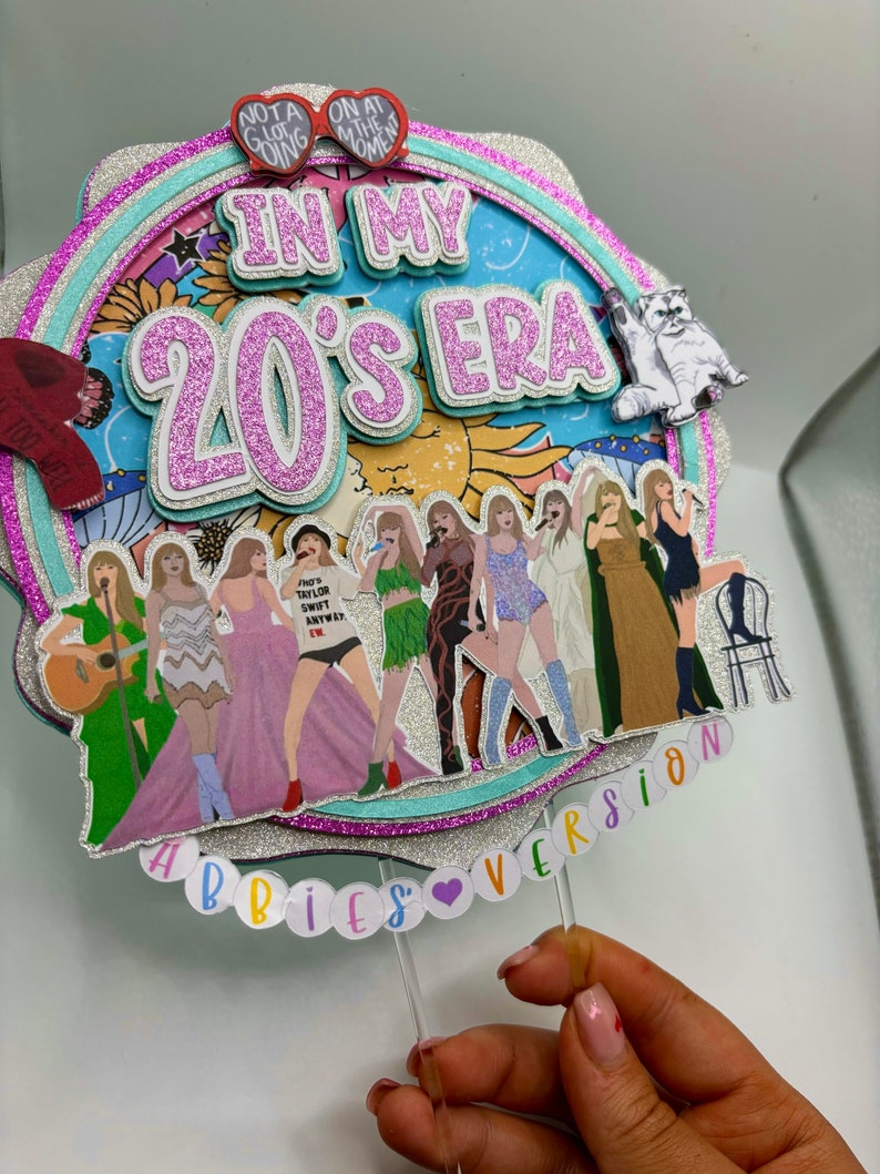 Taylor Swift Eras Tour Cake Topper Personalised With Persons Era - Etsy UK