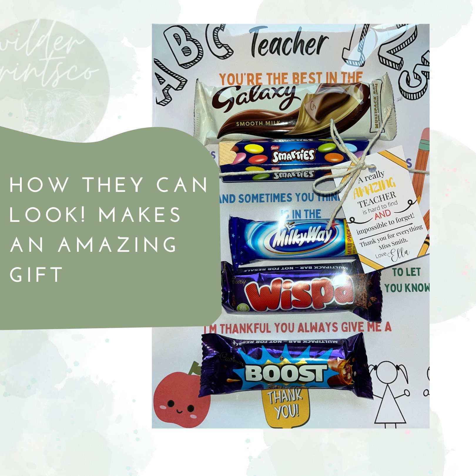 Thank You Teacher Chocolate Poem DIGITAL DOWNLOAD - Etsy