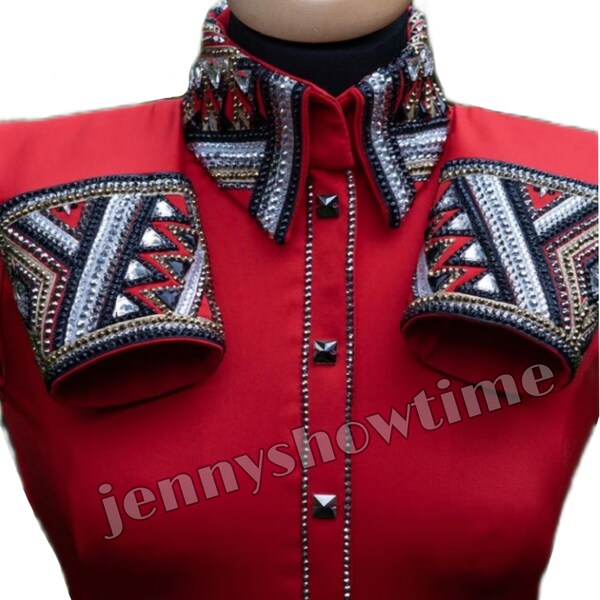 Red Western Rail Shirt - Etsy