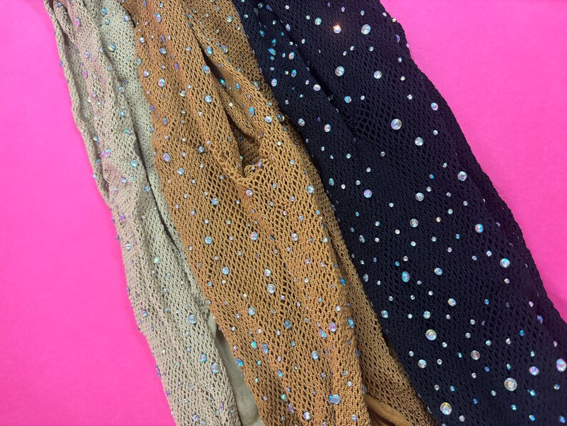 Premium Rhinestone Fishnet Thick Tights / Drag Queen / Dancer ...