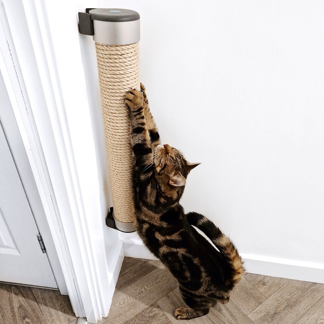 Sisal Wall-mounted Cat Scratching Post, Wall-mounted Cat Tree, Designer ...