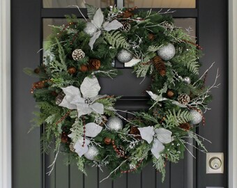 Large White Wreath - Etsy