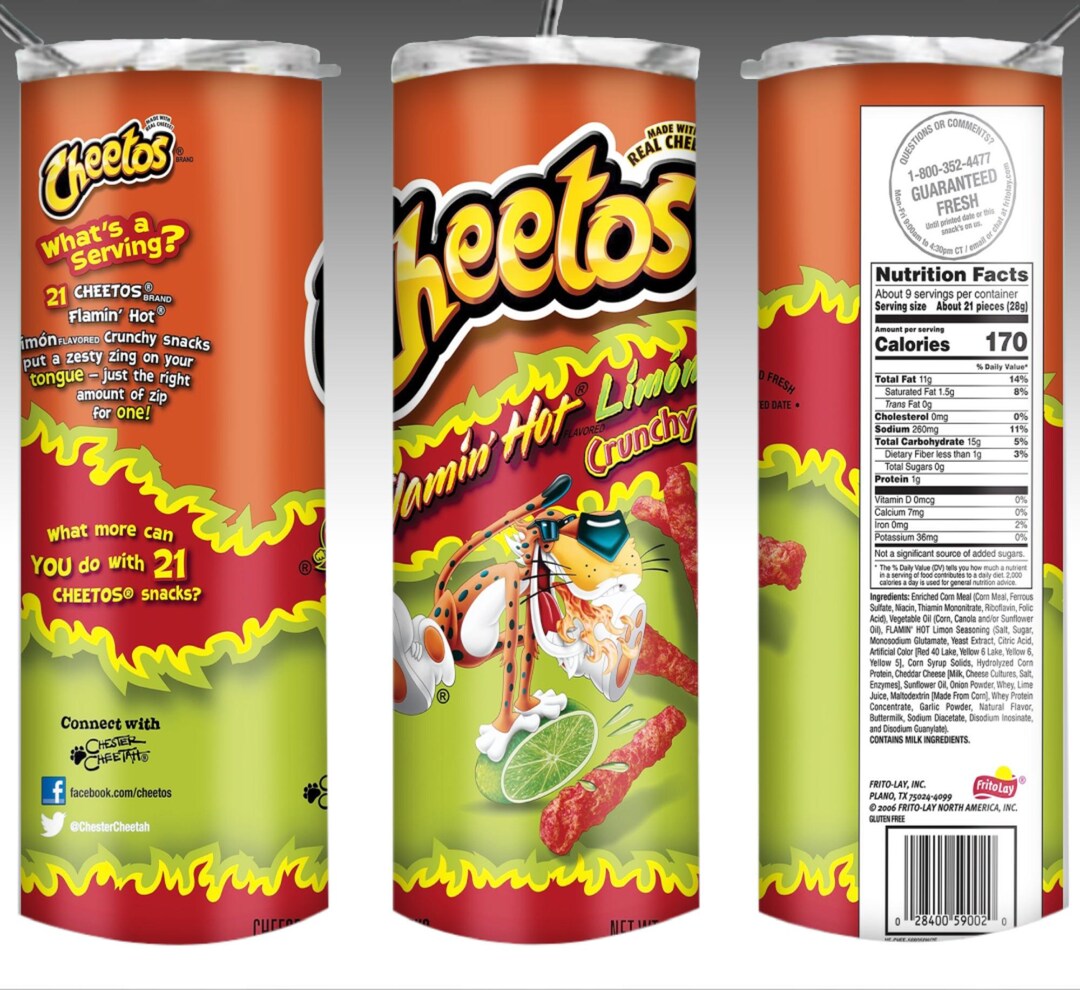 Spice up Your Sip: Cheetos Flaming Hot Inspired Coffee Tumbler Fun and ...