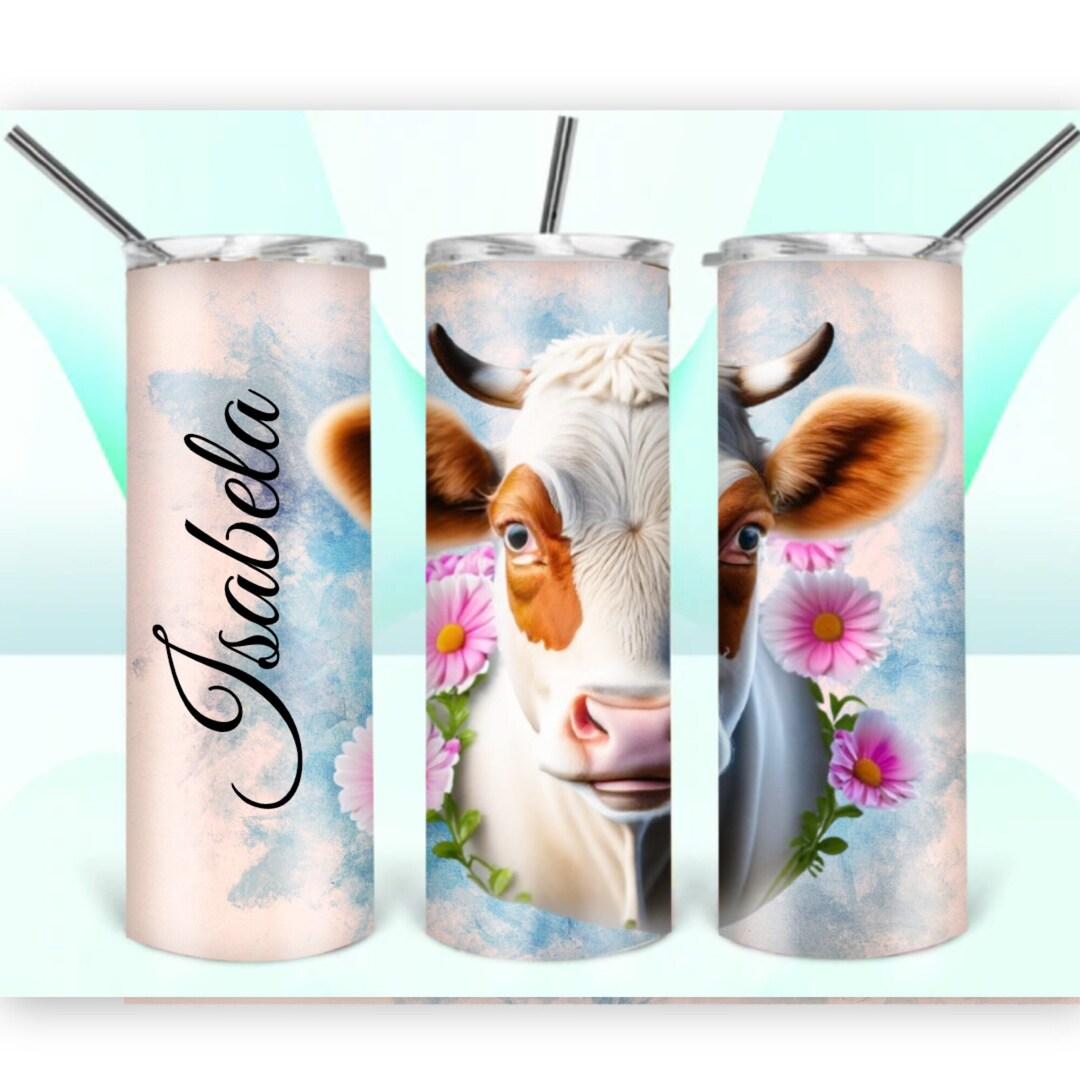 Cow Tumbler, Custom Cow Cup, Cow Gift for Women, Cow Lover Gift ...